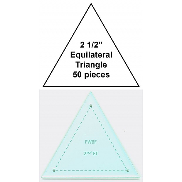 Paper Pieces equi Triangle 2 1/2'' + Template